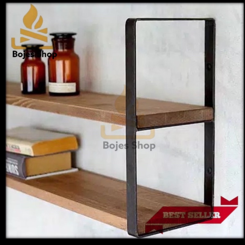 Jual bracket rak tempel dinding / besi rak dinding | Shopee Indonesia