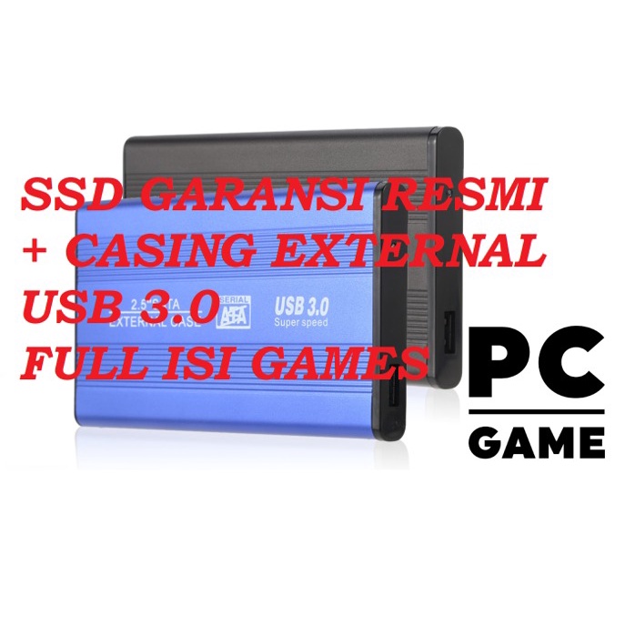 Jual SSD EXTERNAL Isi Game PC PLUS CASING SSD 128GB 256GB | Shopee ...