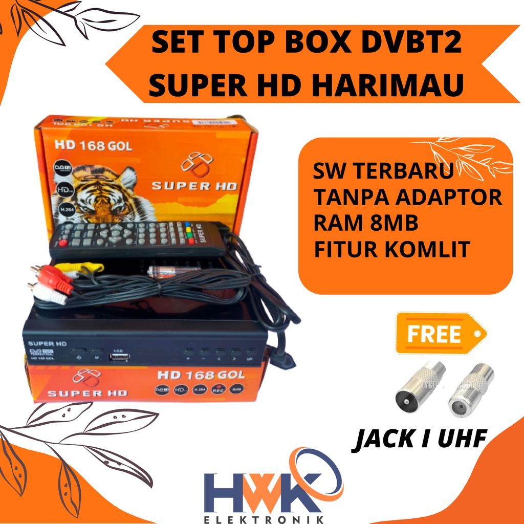 Jual STB DVBT2 SET TOP BOX TV DIGITAL SUPER HD HARIMAU RAM 8MB NEW 2022 | Shopee Indonesia