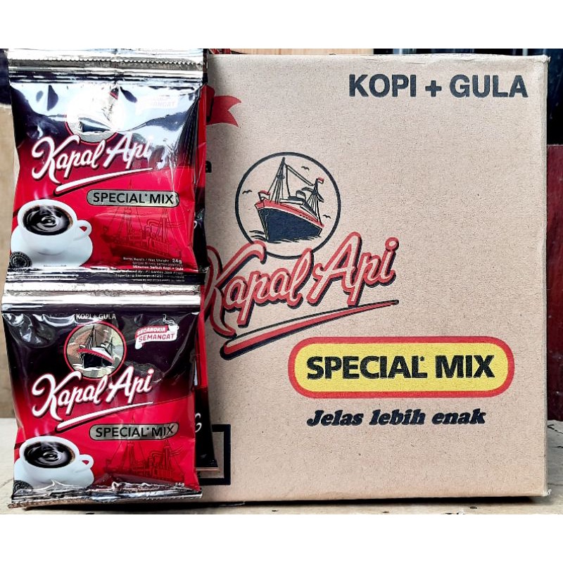 Jual kopi Kapal Api Special Mix 24 gr RENCENG (isi 10 sachet) | Shopee ...