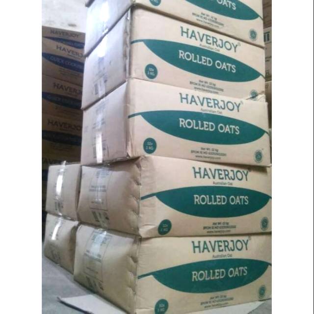 Jual Haverjoy Havermout Rolled Oat 1000kg,500kg (1crt) | Shopee Indonesia