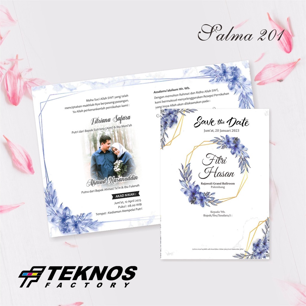 Jual BLANKO UNDANGAN NIKAH - BLANGKO UNDANGAN KOSONG SALMA 201 | Shopee Indonesia