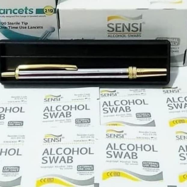 Jual Pen Bekam Stainless + Jarum Lancets Isi 100 Pcs | Shopee Indonesia