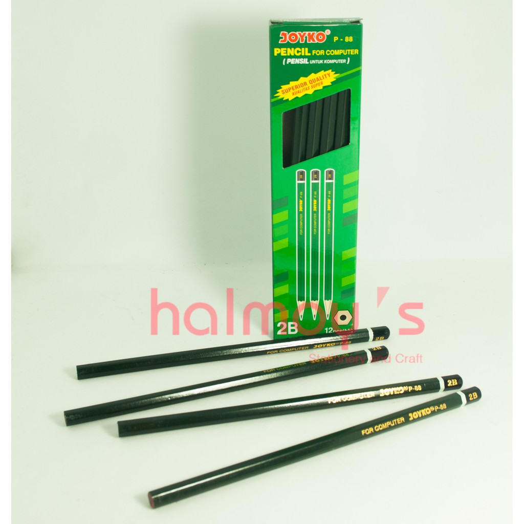 Jual PENSIL KAYU 2B JOYKO P - 88 ( 1 BOX = 12 PCS ) | Shopee Indonesia