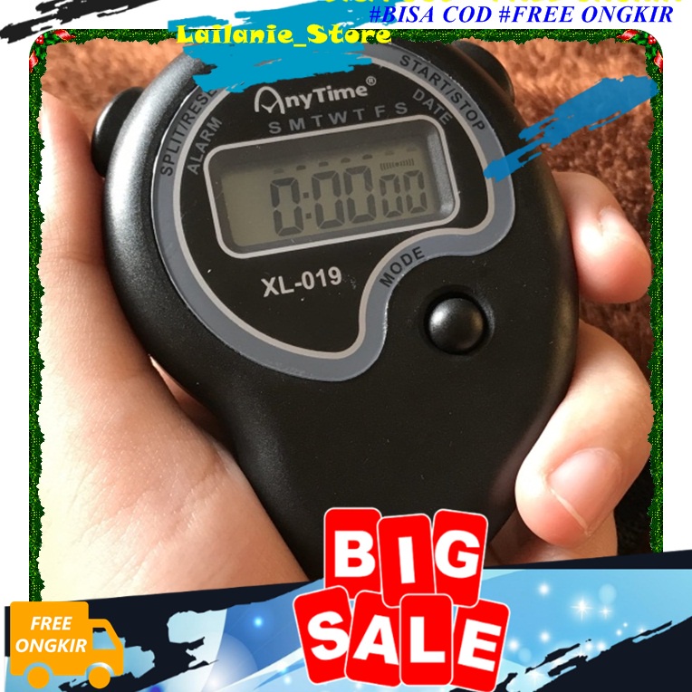 Jual Stopwatch Penghitung Waktu Anytime XL-019 Date & Time Tanggal Dan ...