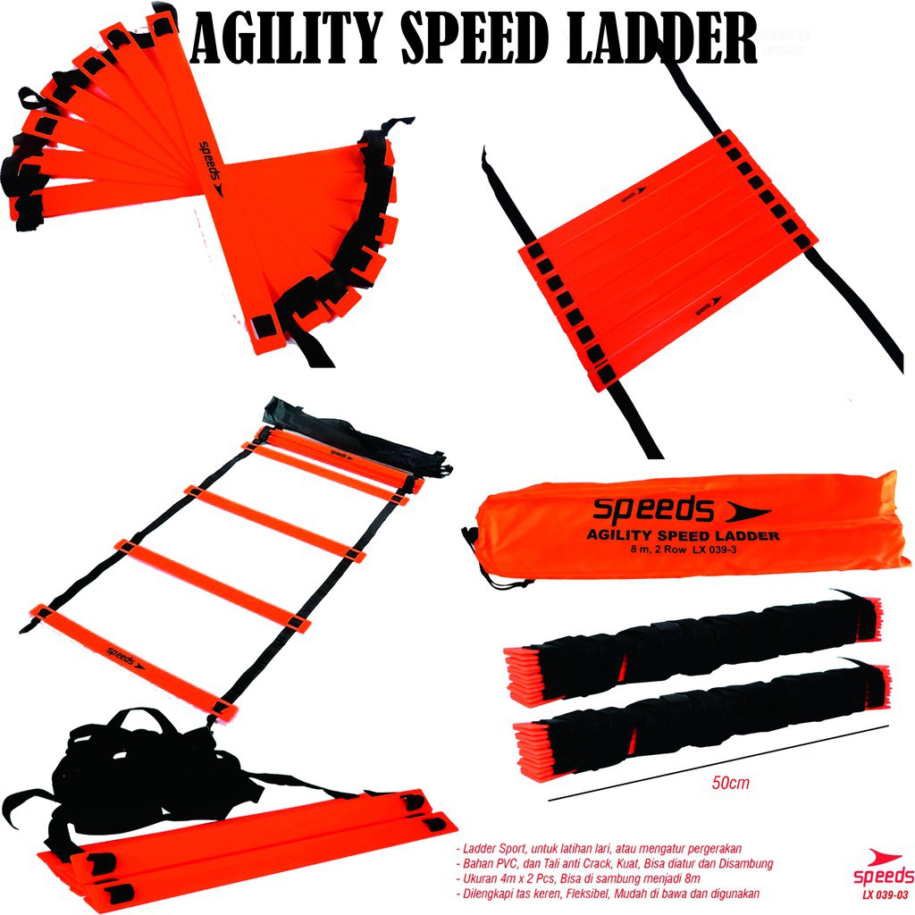 Jual AGL3 Agility Speeds Tangga Kordinasi agility ledder latihan ...