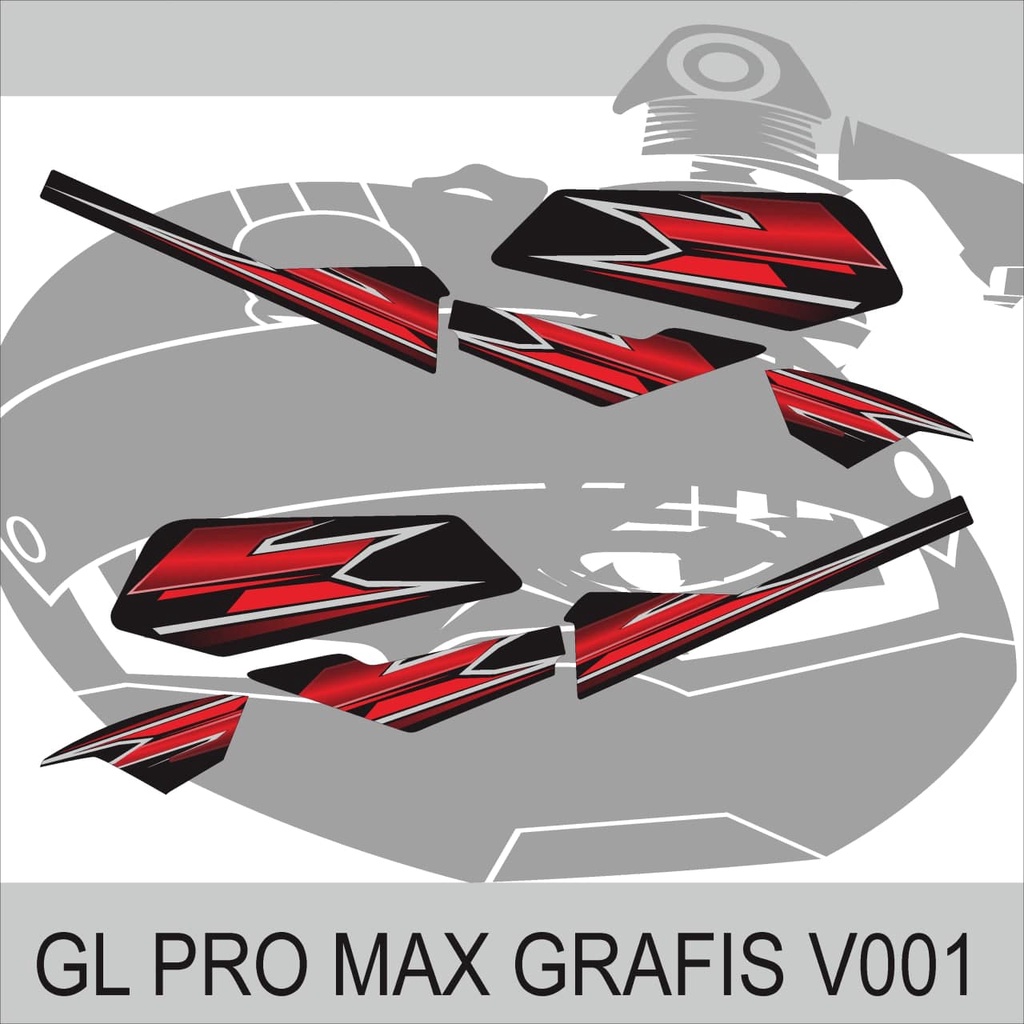 Jual STICKER STRIPING HONDA GL PRO MAX 200 GRAFIS V001 | Shopee Indonesia