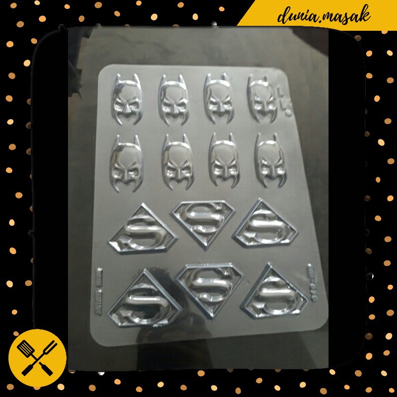 Jual Cetakan Coklat Cokelat / Cetakan Fondant / Puding Logo Superman ...