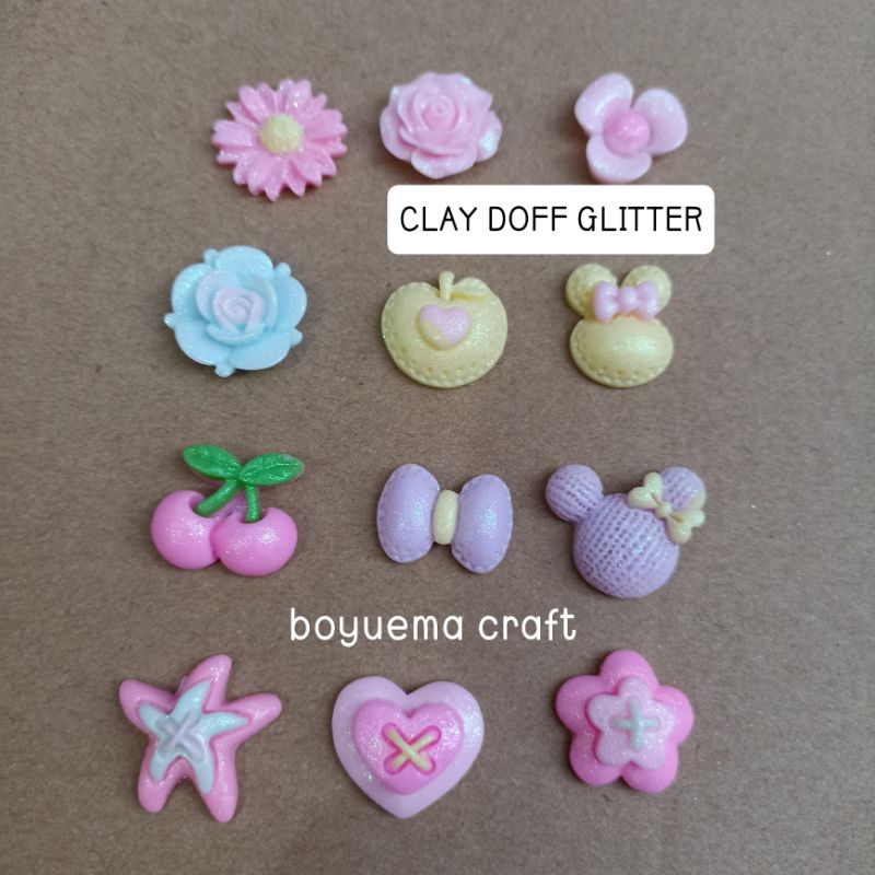 Jual clay DOFF GLITTER (100pcs) | Shopee Indonesia