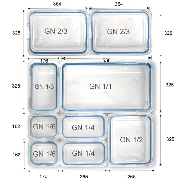 Jual Polycarbonate Tutup Food pan prasmanan ukuran 1/1 tutup foodpan ...