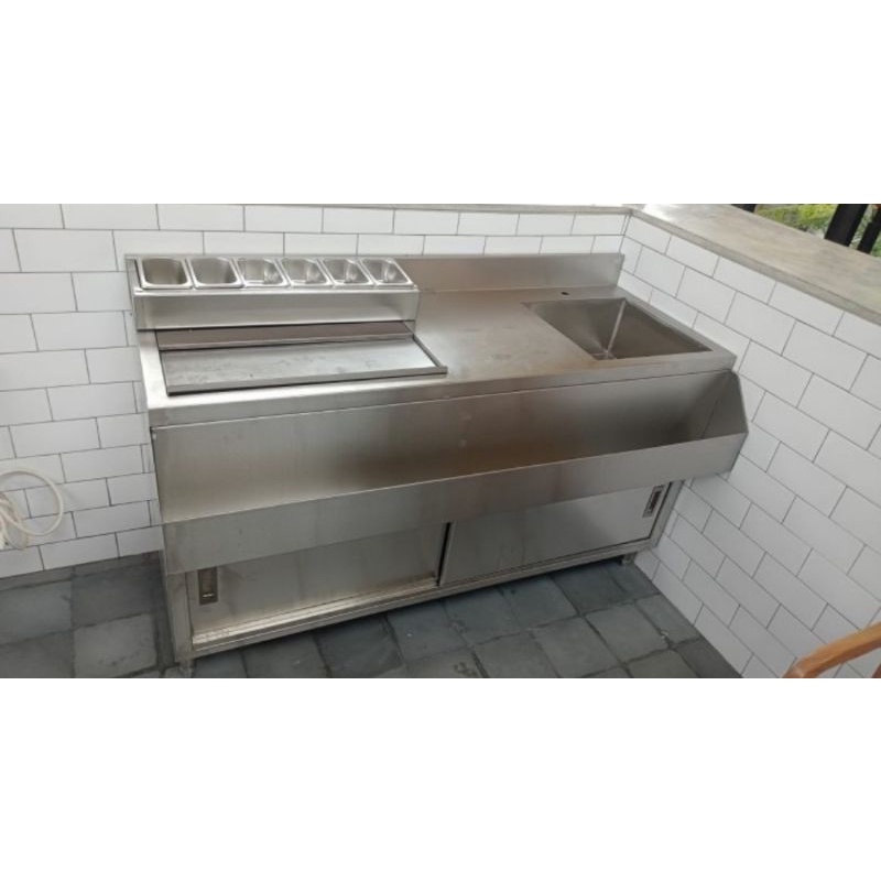 Jual Cabinet Bar Cocktail Station Ice Bin Stainles Custom Shopee
