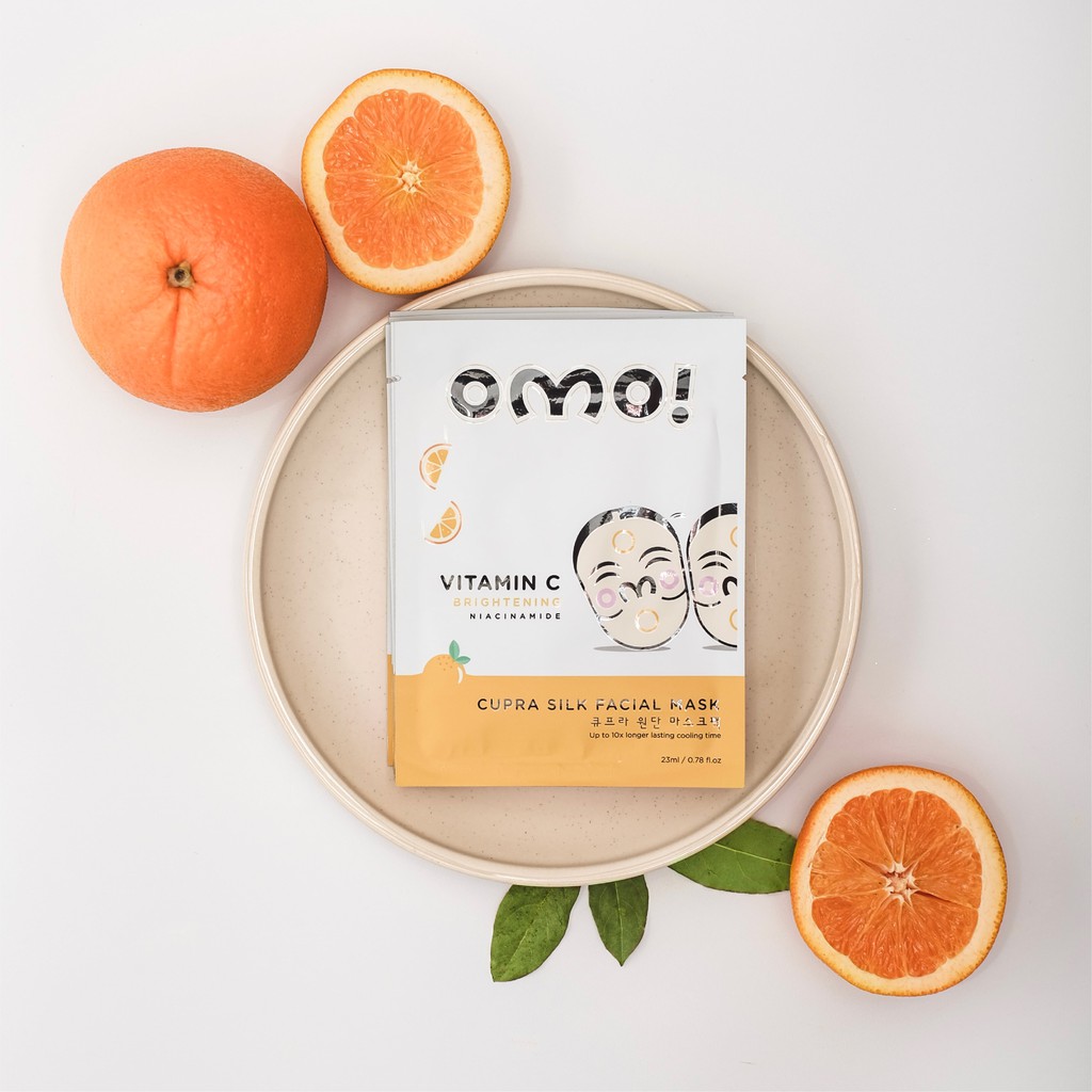 Jual OMO! Cupra Silk Facial Mask Vitamin C with Niacinamide (1 PCS ...