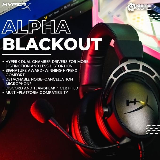 Jual Hyperx Cloud Alpha Black / Blackout Version Gaming Headset Pastiadadong22 | Shopee Indonesia