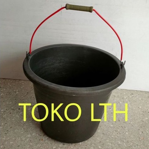 Jual EMBER COR TIMBA 20 HITAM KARET PLASTIK TEBAL ANTI PECAH | Shopee ...