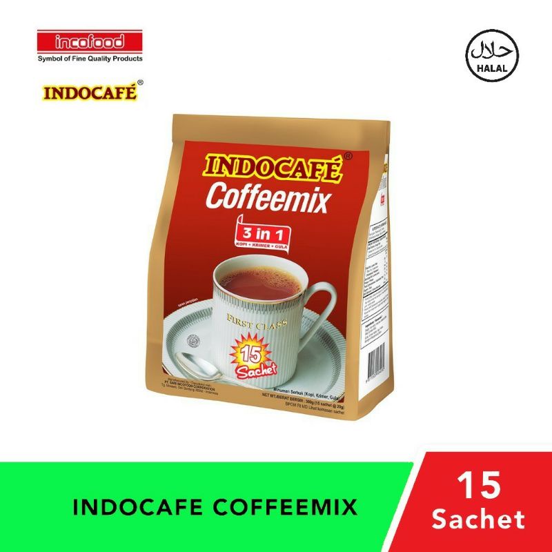 Jual Indocafe Coffeemix (15 sachet) | Shopee Indonesia