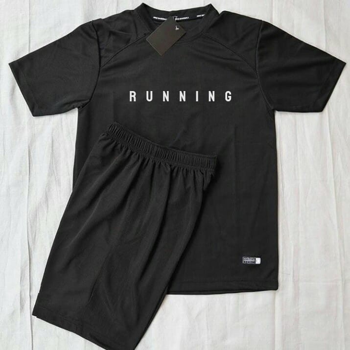 Jual Baju Running Stelan jersey Olahraga Lari Futsal Bola Pria dan ...