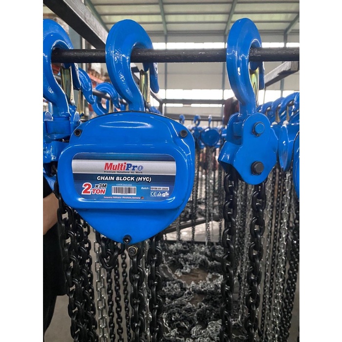 Jual MULTIPRO chain block takel chian hoist 2 ton X 3 meter | Shopee ...