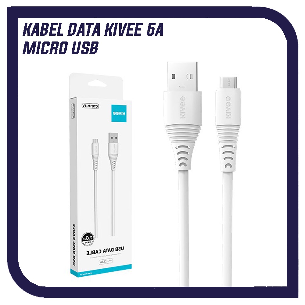 Jual Kivee Kabel data Micro USB kable charger fast charging 5A | Shopee ...