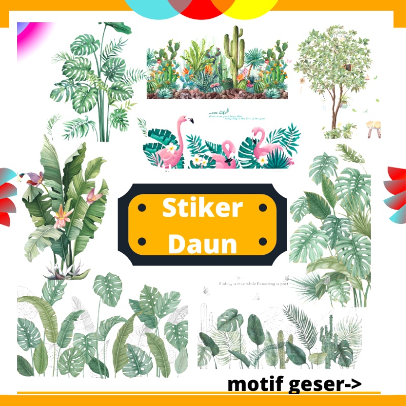 Jual D2 Wallsticker Wallstiker Wall Sticker Stiker Dinding Daun Pagar ...