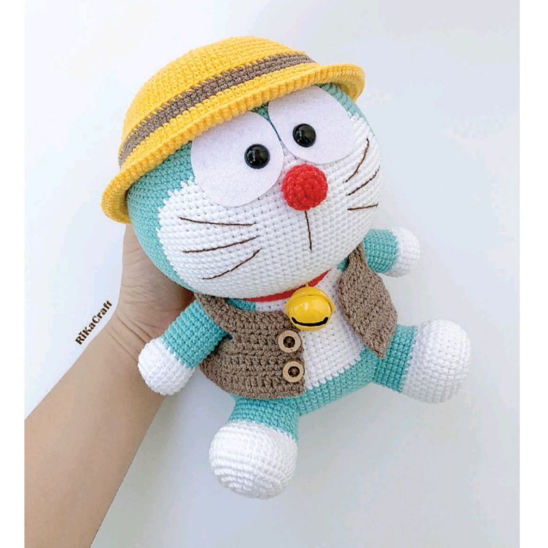 Jual Boneka Amigurumi Doraemon/boneka rajut | Shopee Indonesia