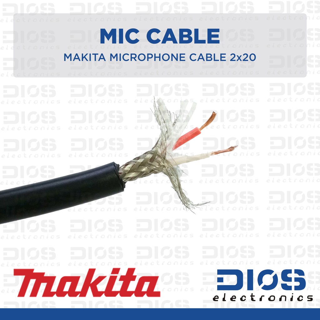 Jual Kabel Microphone Stereo 2x20 MAKITA (meteran) | Shopee Indonesia