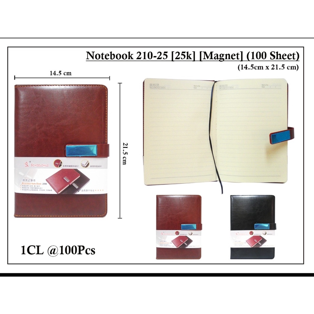 Jual notebook agenda 210 25K adam 100 lembar magnet 14.5x21.5 cm ...