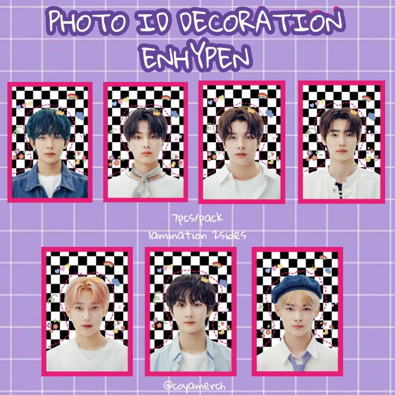 Jual ENHYPEN PHOTO ID DECORATION | Shopee Indonesia