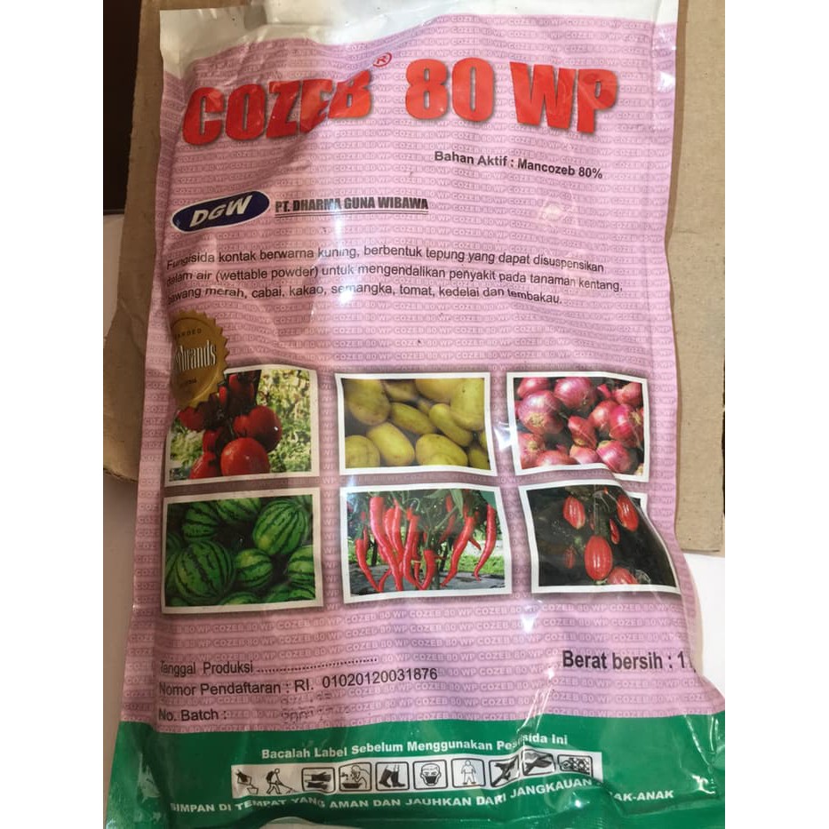 Jual obat pertanian Cozeb 1 kg fungisida mankozeb racun kontak untuk ...