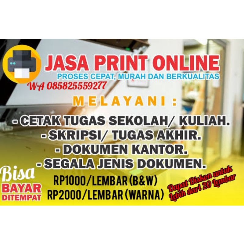 Jual Jasa Print dan Pengetikan | Shopee Indonesia