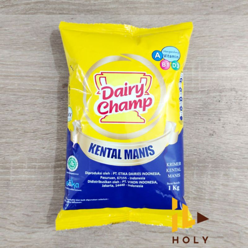 Jual Dairy Champ Kental Manis (1kg) Bag / Susu Kental Manis Dairy Champ ...