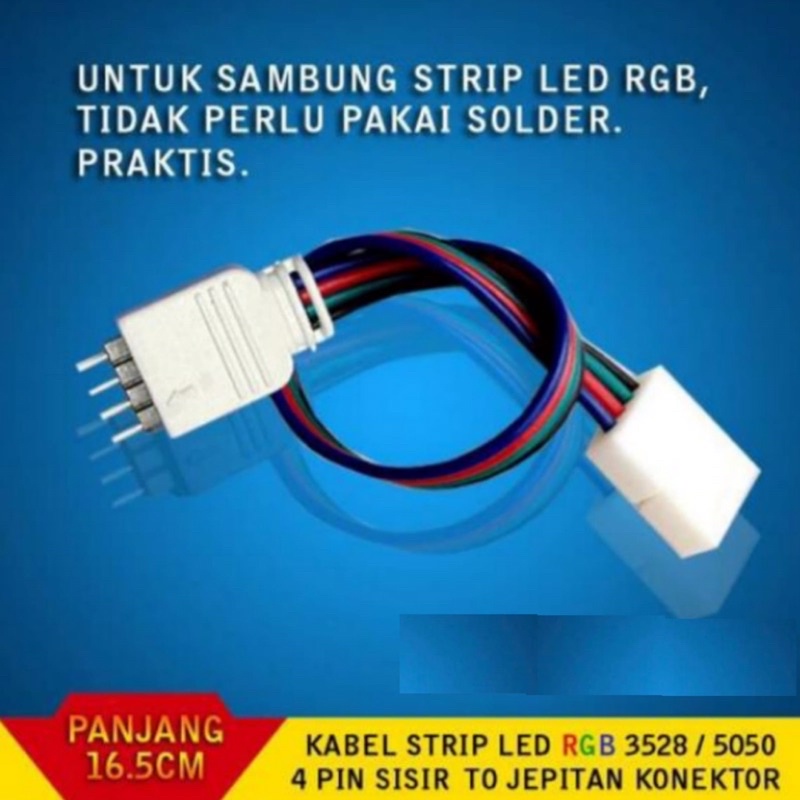 Jual Kabel Jepit Sambung RGB 4 Pin | Shopee Indonesia