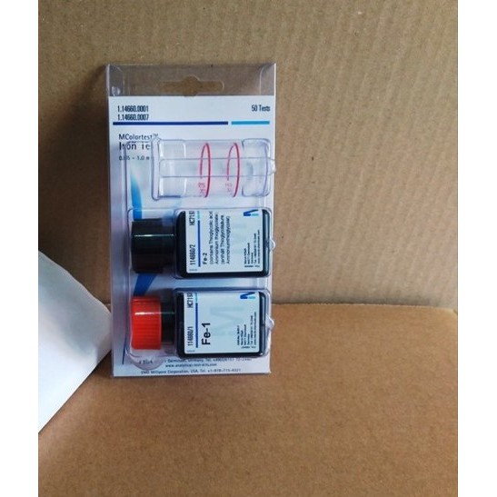 Jual MERCK 114660 .0001 iron test kit Uji Besi air tawar dan laut 50 ...