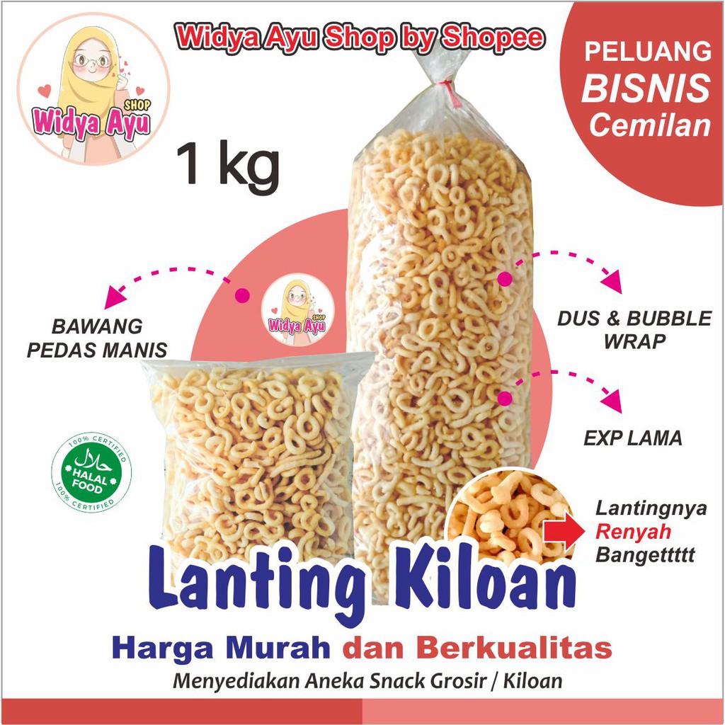 Jual LANTING KEBUMEN BUMBU 1 KG MURAH RASA BAWANG PEDAS MANIS LANTING ...
