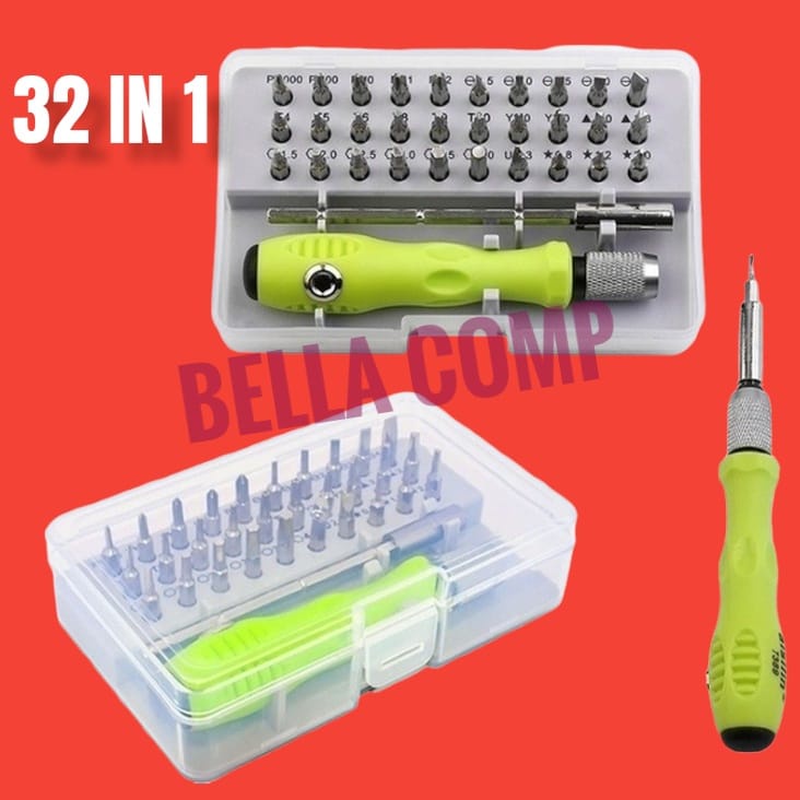 Jual PAKET Tool Repair 32 In 1 Obeng Set Presisi Mini Magnetic Screwdriver Bits Kit Ponsel IPad ...