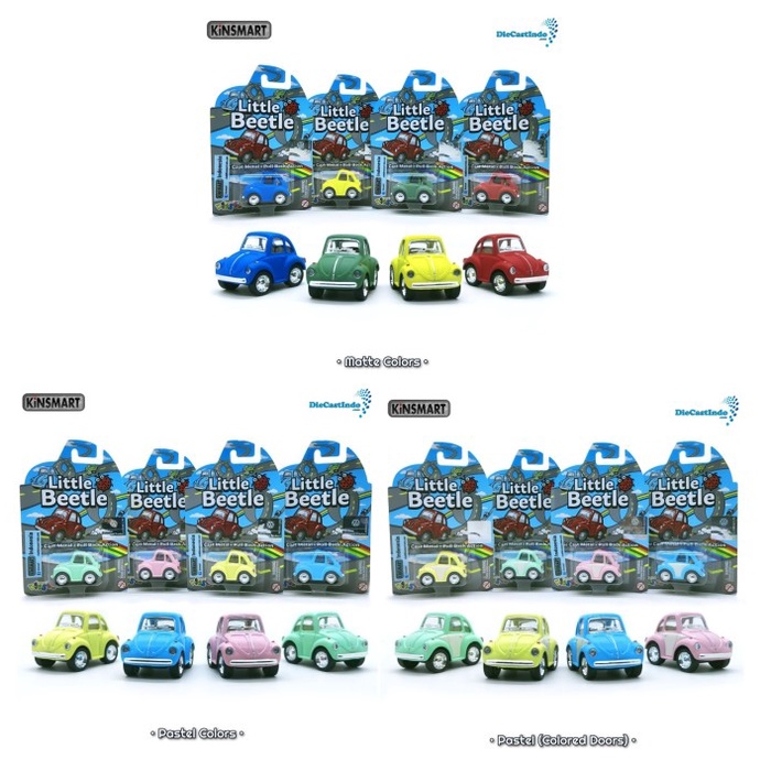 Jual Kinsmart Kinsfun Diecast Mobil VW Volkswagen Bus Little Beetle ...
