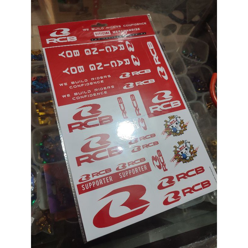 Jual Stiker RCB Racingboy set original | Shopee Indonesia