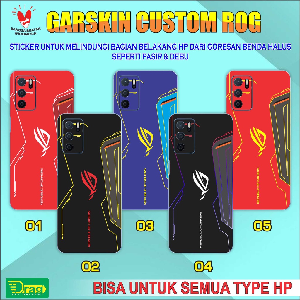 Jual Garskin Skin Motif ROG Phone Xiaomi Oppo Vivo Samsung Realme All ...