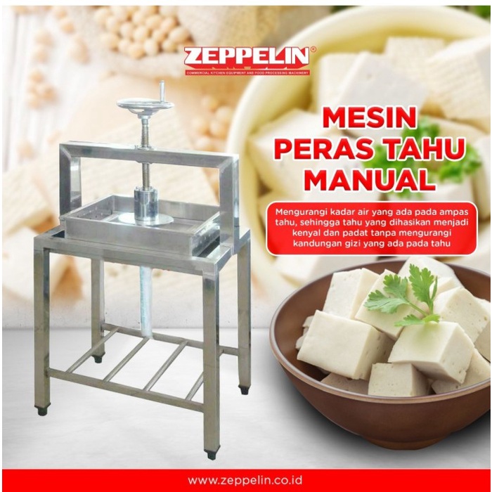 Jual MESIN PRESS TAHU MANUAL ZEPPELIN TEBAL | Shopee Indonesia