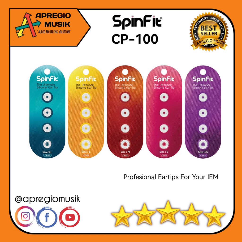 Jual Spinfit CP100 CP 100 Eartips Silicon Original Sepasang | Shopee Indonesia