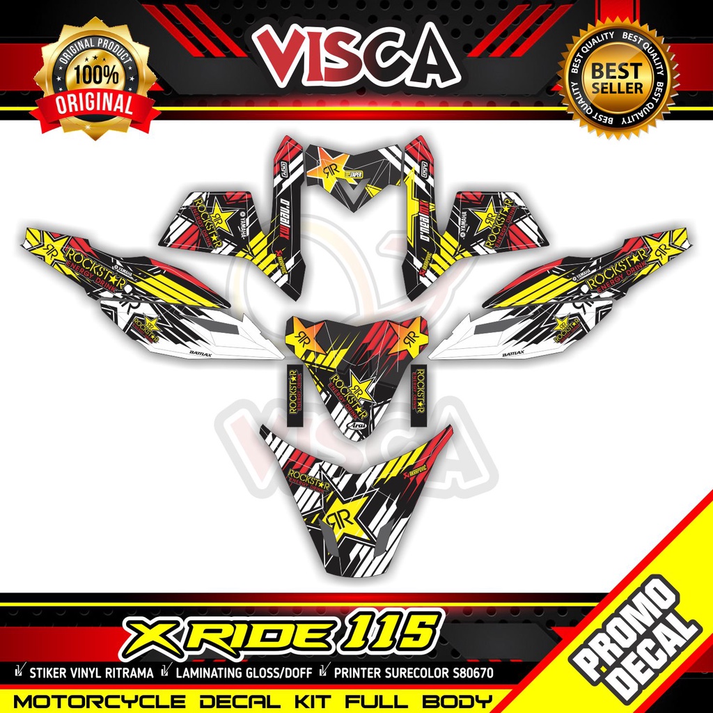 Jual Decal Xride 115 Full Body Stiker Xride 115 Dekal Xride 115 ...