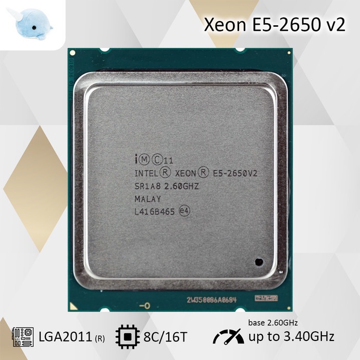 Jual Intel Xeon E5-2650 v2 Processor 3.40GHz LGA 2011 CPU Second 8C16T | Shopee Indonesia