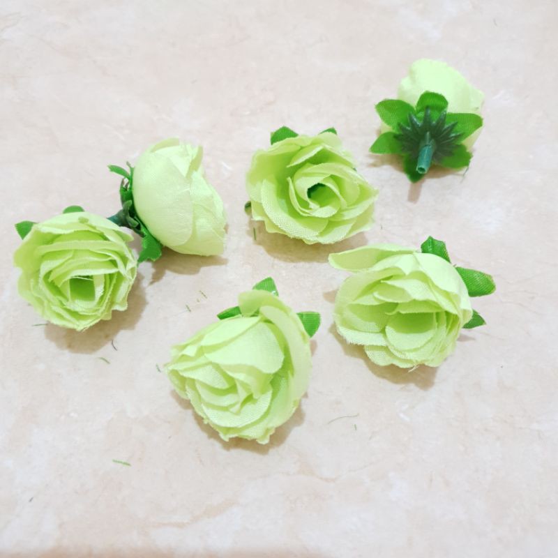 Jual KS50 kelopak bunga kepala satuan head flower mawar rose artificial ...