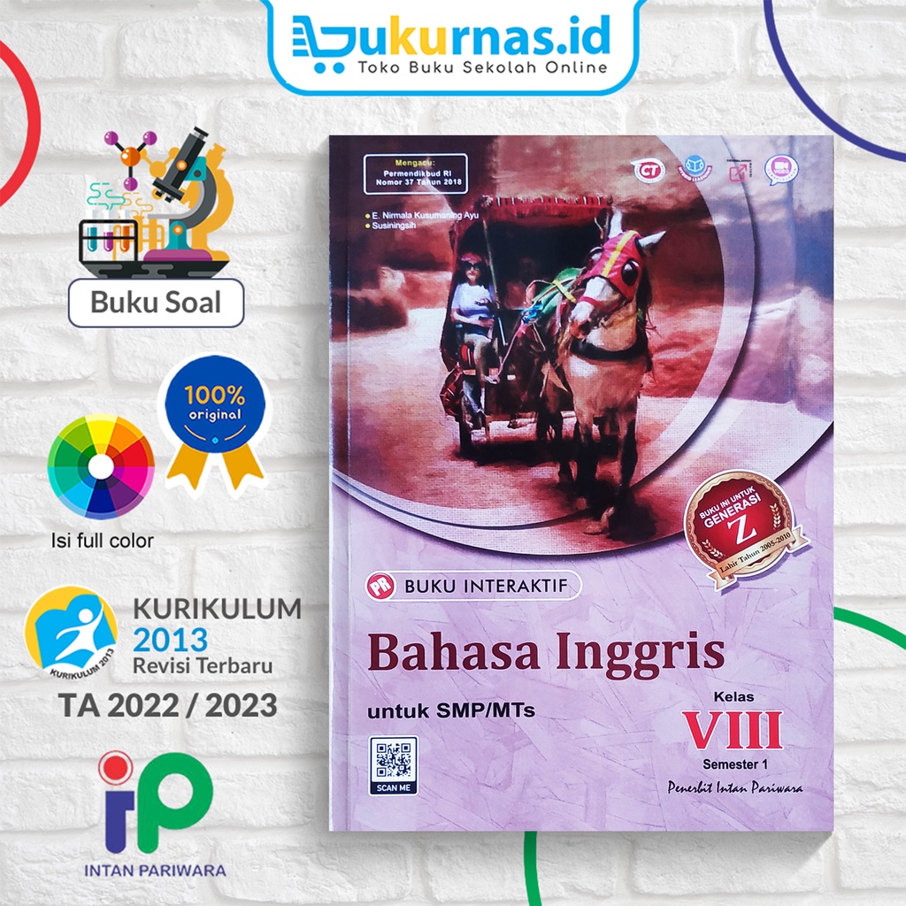Jual Buku PR Interaktif Bahasa Inggris SMP/MTs Kelas 8 Semester 1 - Intan Pariwara | Shopee ...