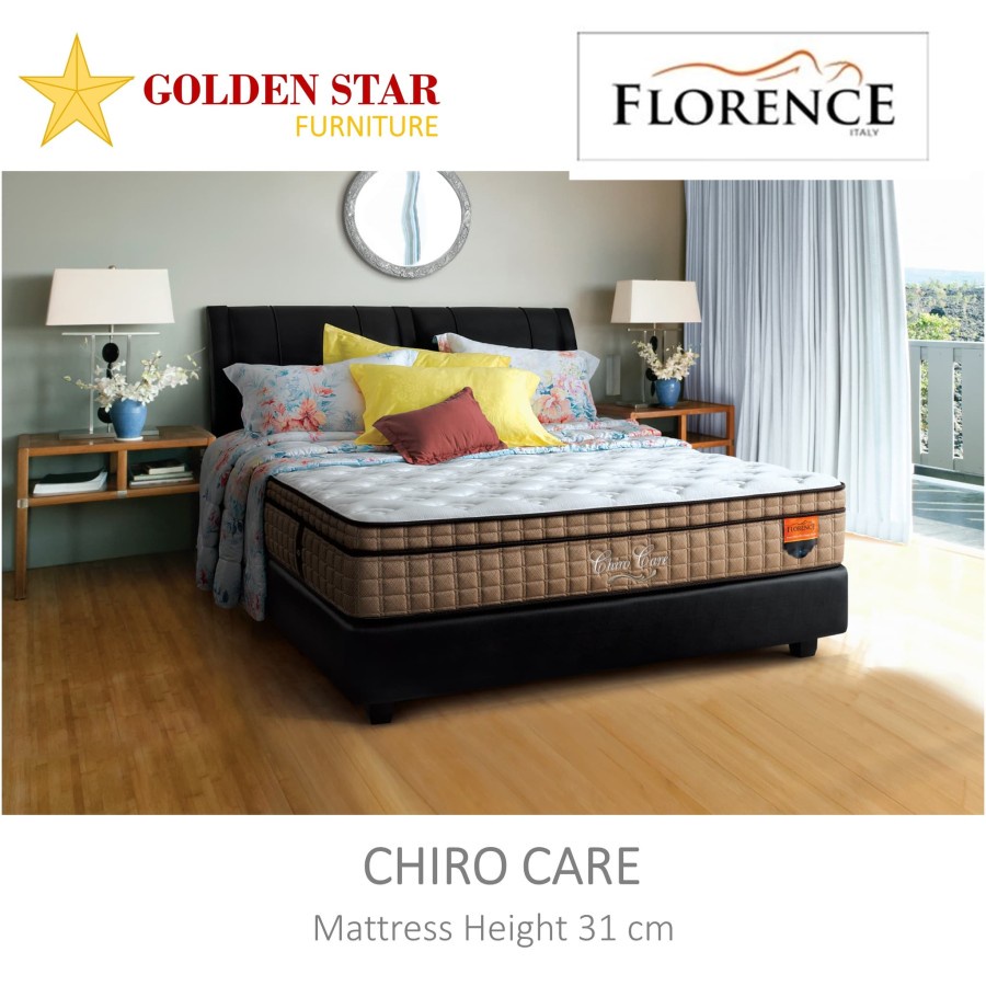 Jual Set / Kasur CHIRO CARE FLORENCE Spring Bed 160/180/200 springbed ...
