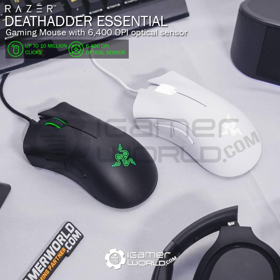 Jual Razer Deathadder Essential Mouse Gaming | Shopee Indonesia