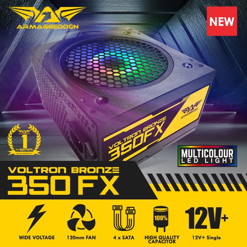 Jual Power Supply Armaggeddon Voltron Bronze 350FX 700W - PSU 700W RGB | Shopee Indonesia