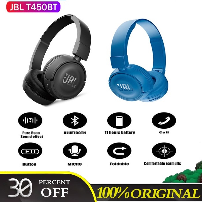 Jual JBL Tune 450BT Wireless Bluetooth T450BT On-Ear Headphone NIRKABEL ...