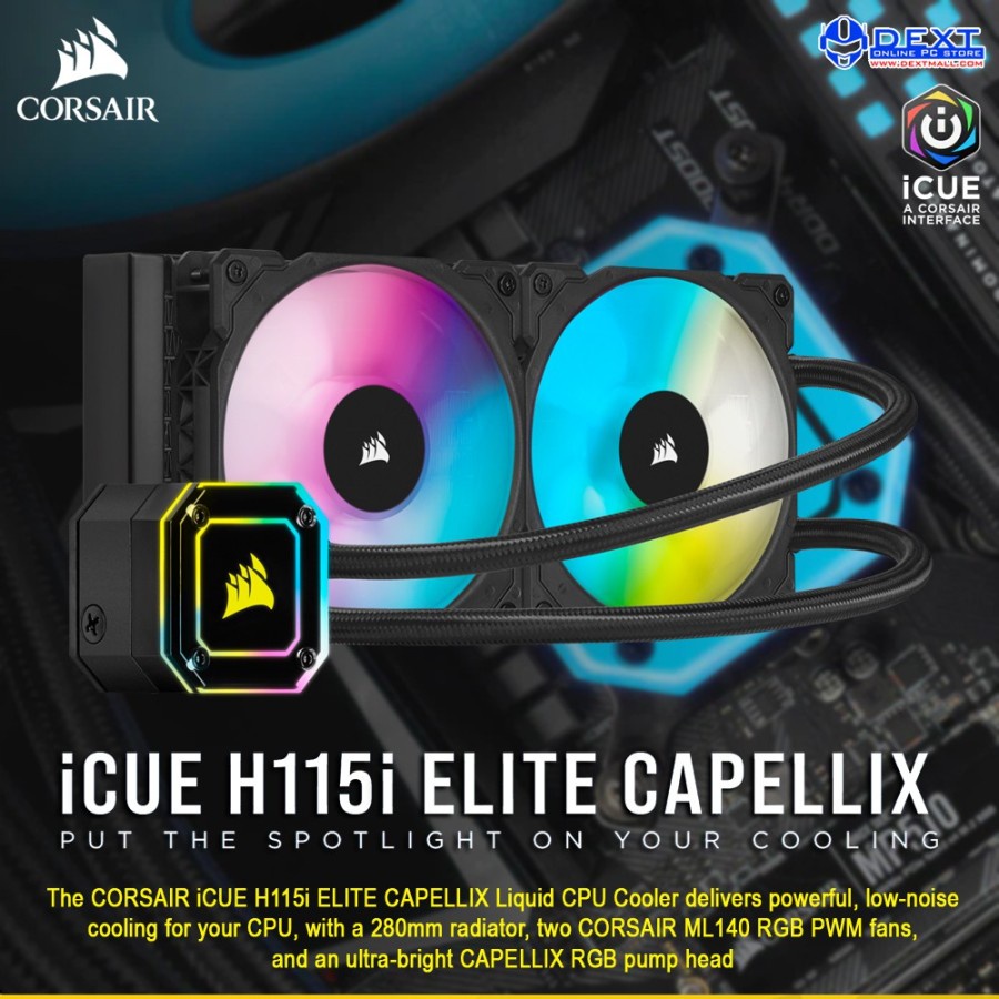 Jual iCUE H115i ELITE CAPELLIX Liquid CPU Cooler | Shopee Indonesia