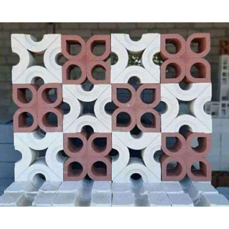 Jual roster beton/loster modern minimalis merah dan putih | Shopee ...