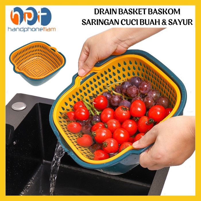 Jual HANDPHONETIAM Drain Basket Baskom Keranjang Saringan Peniris ...
